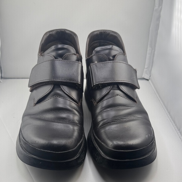 Prada | Shoes | Prada Chunky Velcro Strapderbies Brown | Poshmark
